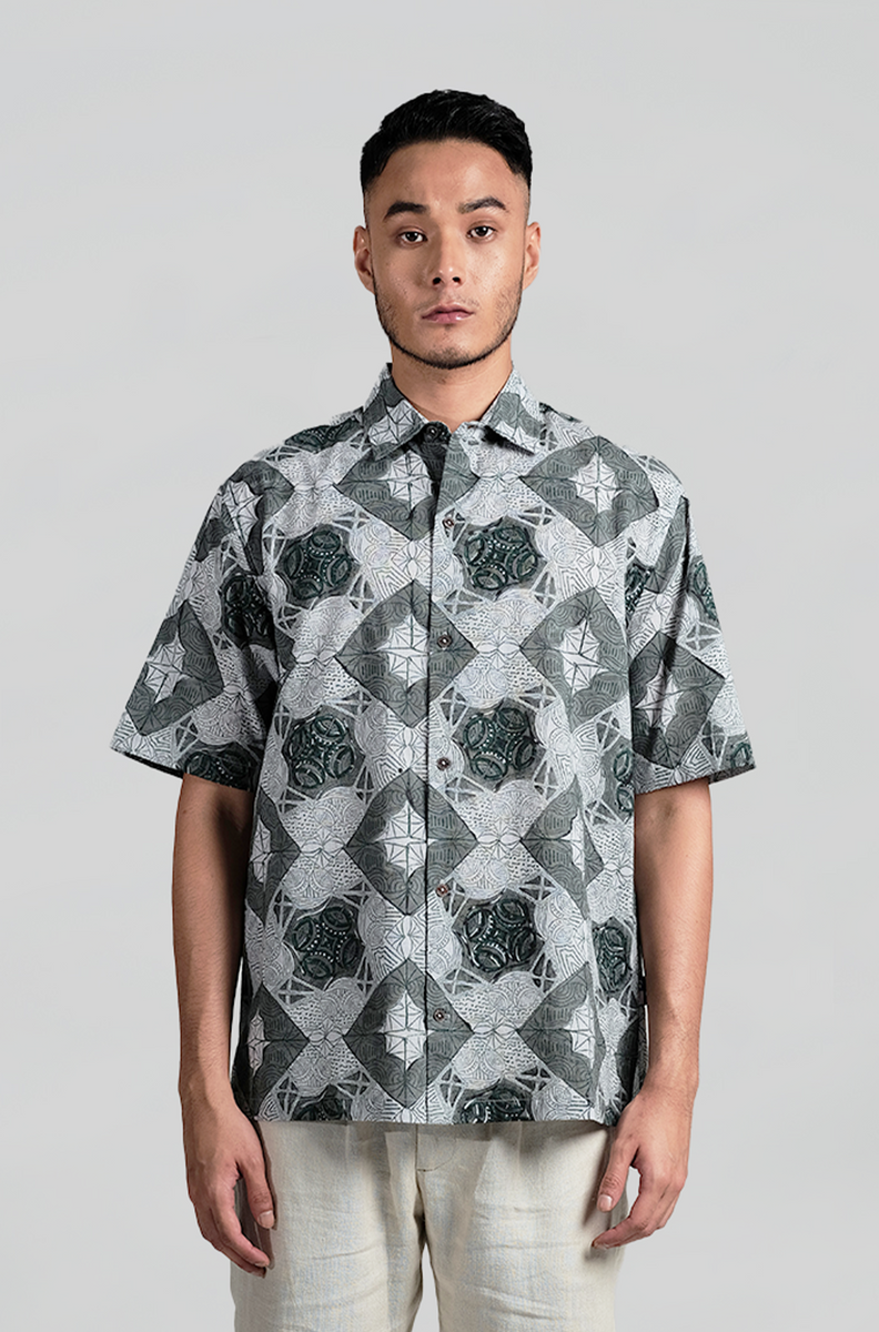 Maharaja Modern Fit Wau in Jungle Green – Kapten Batik MY
