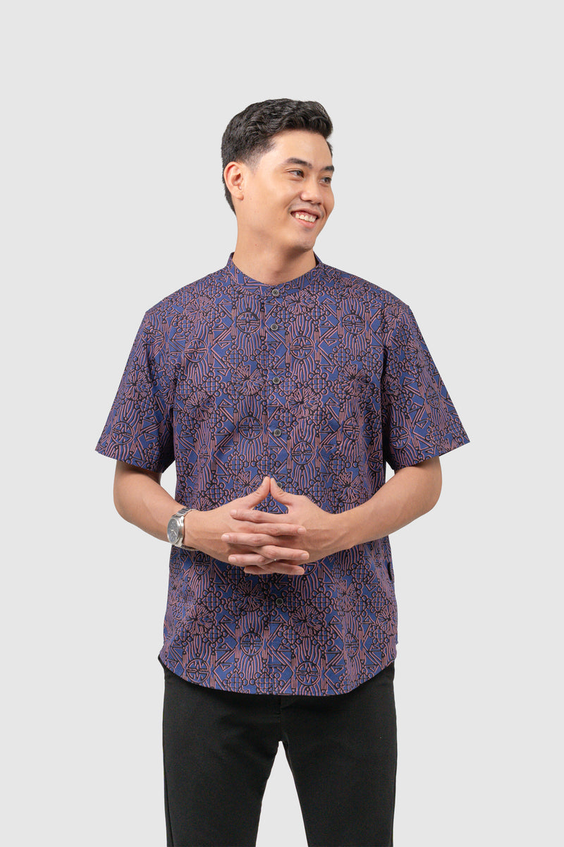 My Slim Fit Ginkgo Tassel in True Blue – Kapten Batik MY