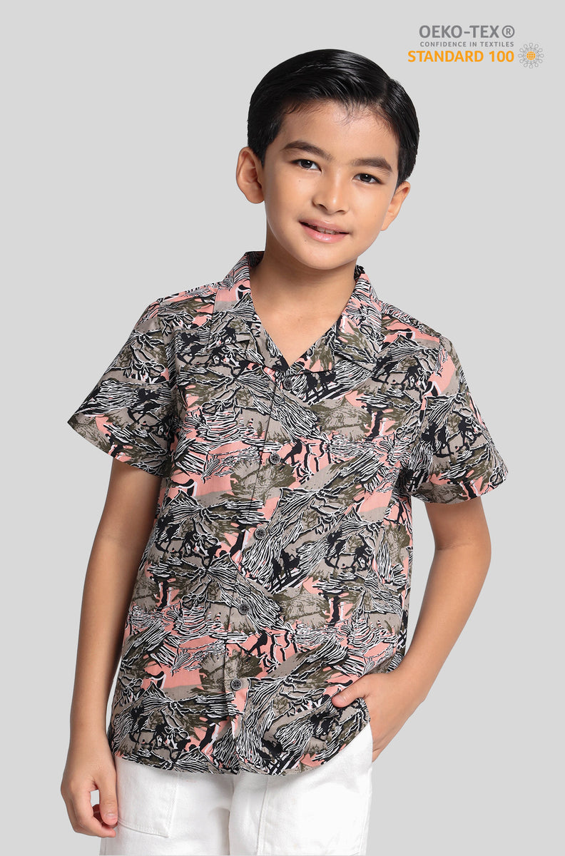 Nusantara Junior Capri Climbing Kinabalu in Peach Storm – Kapten Batik MY