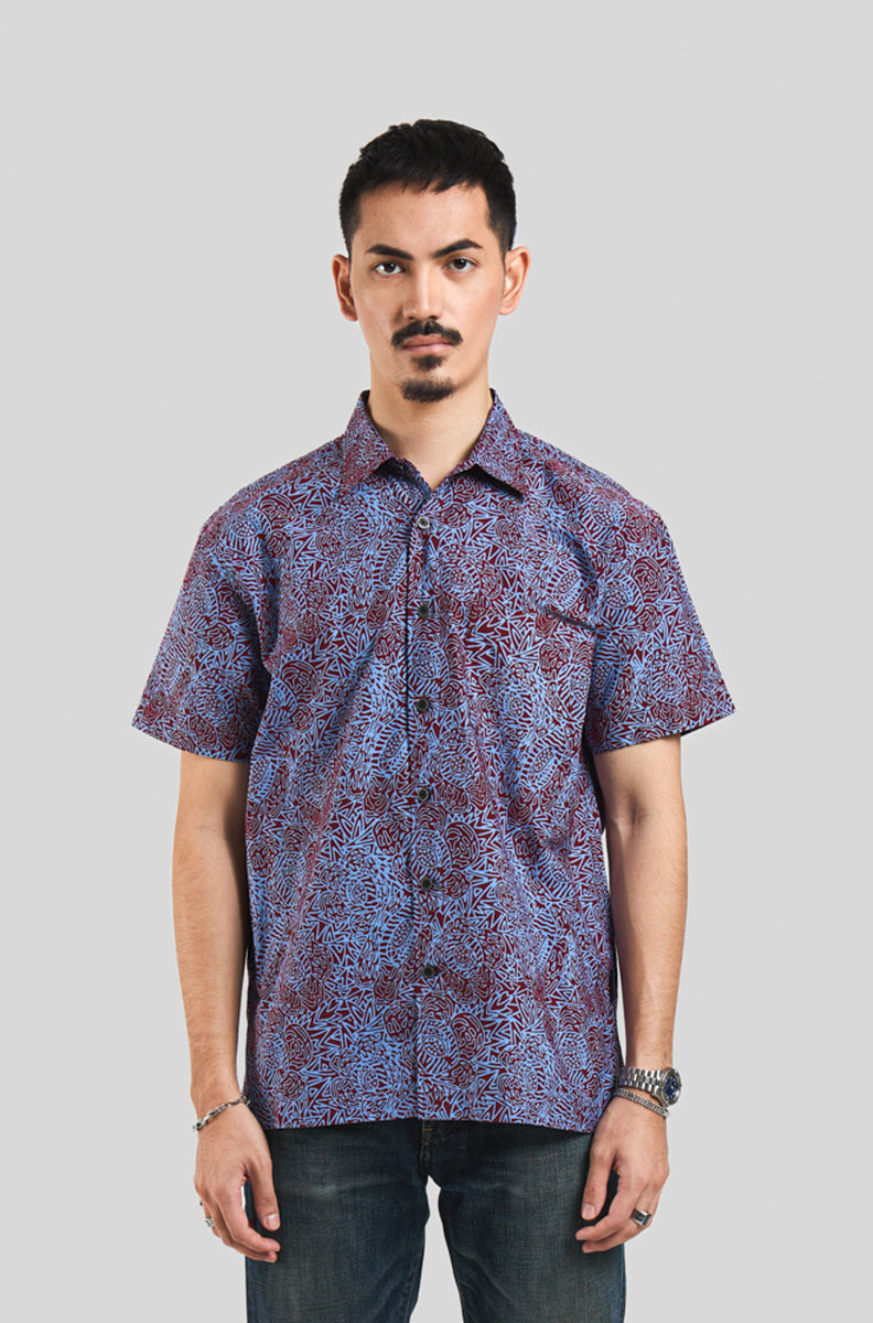 My Modern Fit Rafflesia in Brick Red – Kapten Batik MY
